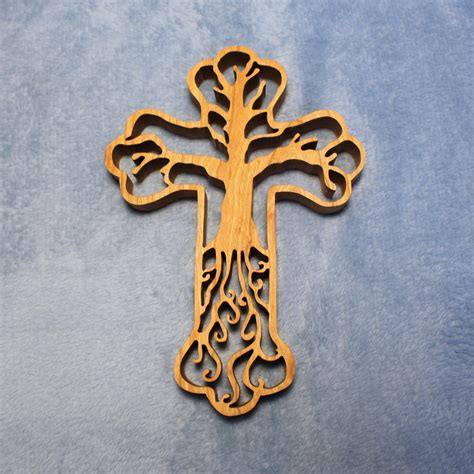 Cross Tree Of Life Cherry Etsy
