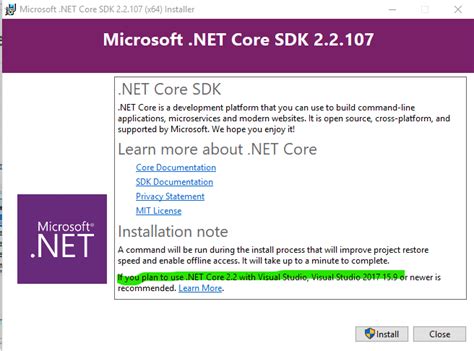 C NET Core Can T Be Selected In Visual Studio Build Framework Stack Overflow