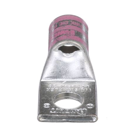 Panduit Lcax1 0 38 X Copper Compression Lug 1 Hole 3 8 Stndrd Barrel 35kv 1 0awg Pink
