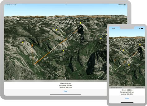 Measure A Distance In 3d Arcgis Maps Sdk For Swift Esri Developer