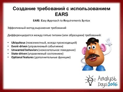 Ears The Easy Approach To Requirements Syntax