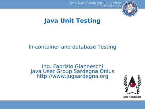 Java Unit Testing In Container And Database Testing Pdf