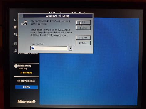 Windows 98 Setup Error Help Request R Windows98