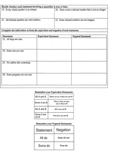 Solved College Math Statements And Quantifiers Name Chegg