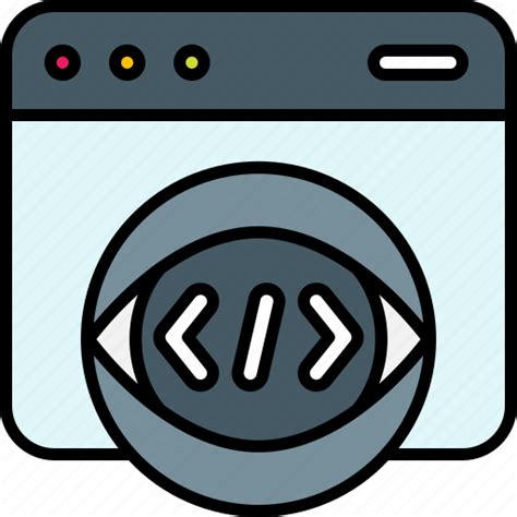 View Eye Code Coding Program Programming Web Icon Download On