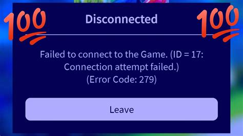 Roblox Failed to connect to the Game id=17 connection attempt failed | Roblox disconnected error ...