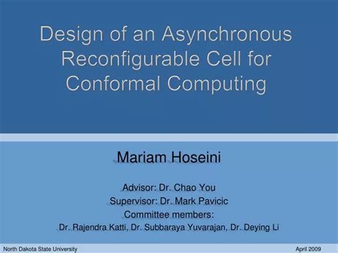 Ppt Design Of An Asynchronous Reconfigurable Cell For Conformal