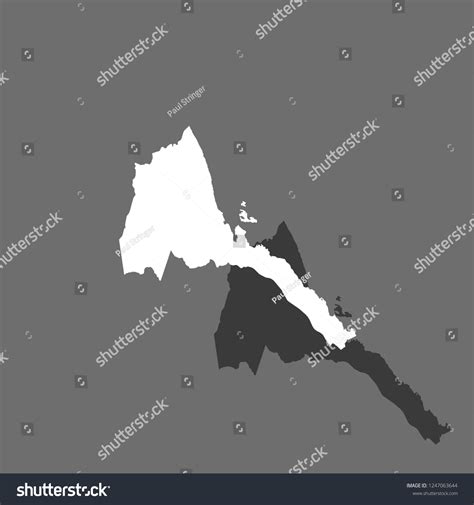 Country Shape Illustration Eritrea Stock Illustration 1247063644