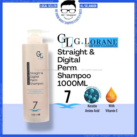 Glorane Straight And Digital Perm Shampoo With Keratin Amino Acid For Rebonding And Digital Hair