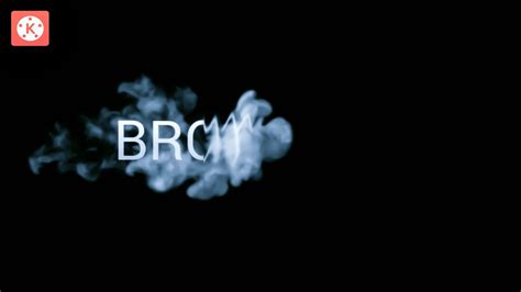 How To Make Smoke Text Reveal Animation Intro In Kinemaster By