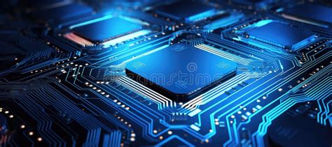 Computer Processor Motherboard System Chip Cpu Chip Electronic Circuit