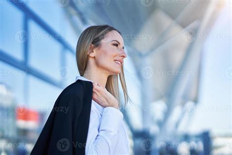 Adult Female Passenger At The Airport 15877889 Stock Photo At Vecteezy