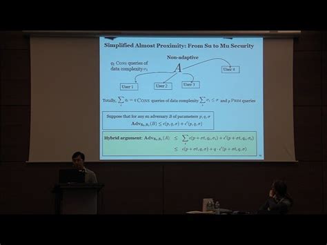 Conference Talks Talk The Multi User Security Of Double Encryption