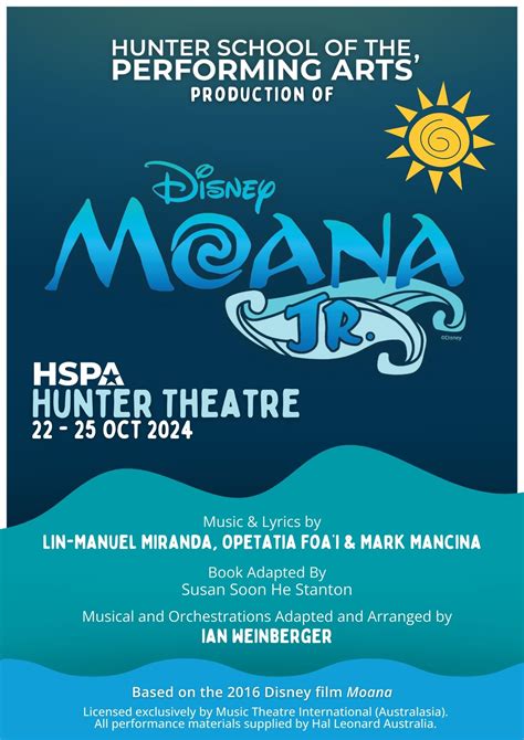 Disneys Moana Jr Presented By Hunter School Of The Performing Arts