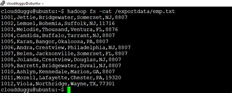 apache sqoop export tutorial cloudduggu