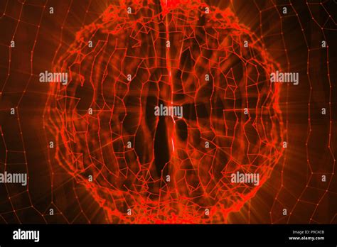 Abstract Background Of Lines And Dots Low Poly Mesh Internet Connections Technology Concept