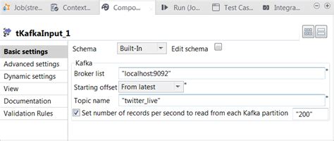 Reading Messages From A Given Kafka Topic Talend Components For Jobs Help