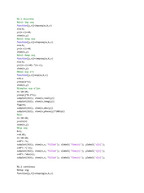 Sp Codes 1 5 Pdf Discrete Fourier Transform Telecommunications