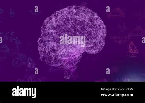 Animation Of Digital Interface With Icons And Data Processing With 3d