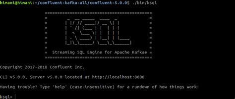 Ksql Getting Started With Streaming Sql For Apache Kafka By Knoldus Inc Medium
