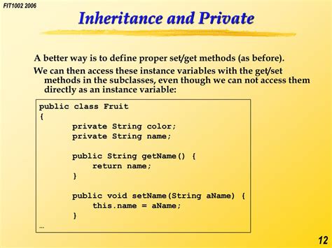 Ppt Fit1002 Computer Programming Inheritance Powerpoint Presentation