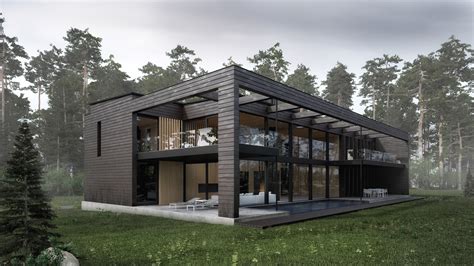 Дом из клееного бруcа on Behance