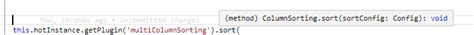 Wrong Typescript Definition In Sort Function Arguments Of MultiColumnSorting Plugin Issue