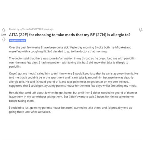 Girlfriend Blamed By Babefriend For Taking Medication Knowing That Her Babefriend Was Allergic To
