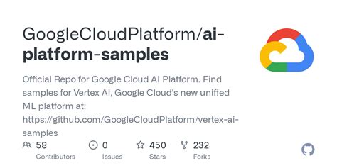 GitHub GoogleCloudPlatform Ai Platform Samples Official Repo For Google Cloud AI Platform