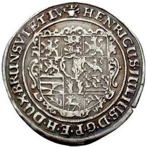 1 4 Thaler 1613 Death Of Heinrich Julius Brunswick Wolfenbüttel