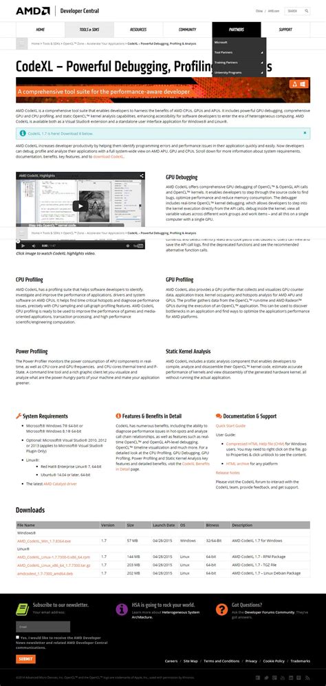 Amd Codexl Powerful Debugging Profiling And Analysis Alternativeto