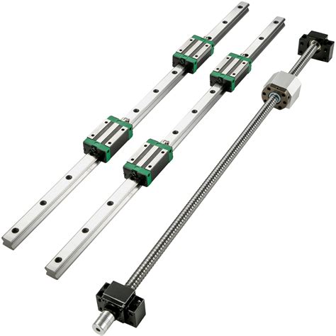 VEVOR Linear Guide Rail 2Pcs HGR20-900mm Linear Slide Rail with 1Pcs RM1605-900mm Ballscrew with ...