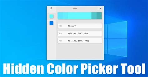 How To Get A System Wide Color Picker Tool On Windows 10