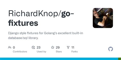 Github Richardknop Go Fixtures Django Style Fixtures For Golang S Excellent Built In Database