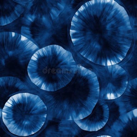 Dynamic Abstract Blue Texture With Circular Patterns In Artistic Design