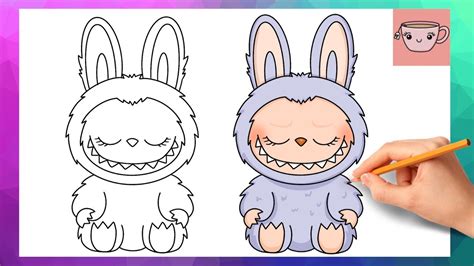 How To Draw Zizi Labubu Have A Seat The Monsters Pop Mart Easy Drawing Tutorial YouTube