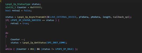 Solved S32k314 Lpspiipsynctransmit And Lpspiipasynctransmit