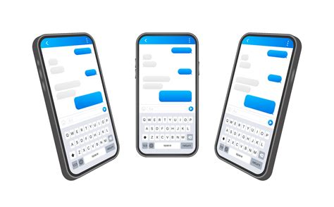 Chat Interface Application With Dialogue Window Clean Mobile Ui Design Concept Sms Messenger