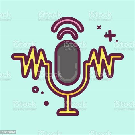 아이콘 음성 인식 기계 학습 기호와 관련이 있습니다 Mbe 스타일 심플한 디자인 편집 가능 간단한 그림입니다 간단한 벡터 아이콘