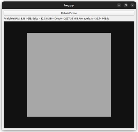 Memory Leak In Image Visual · Issue 2366 · Vispyvispy · Github