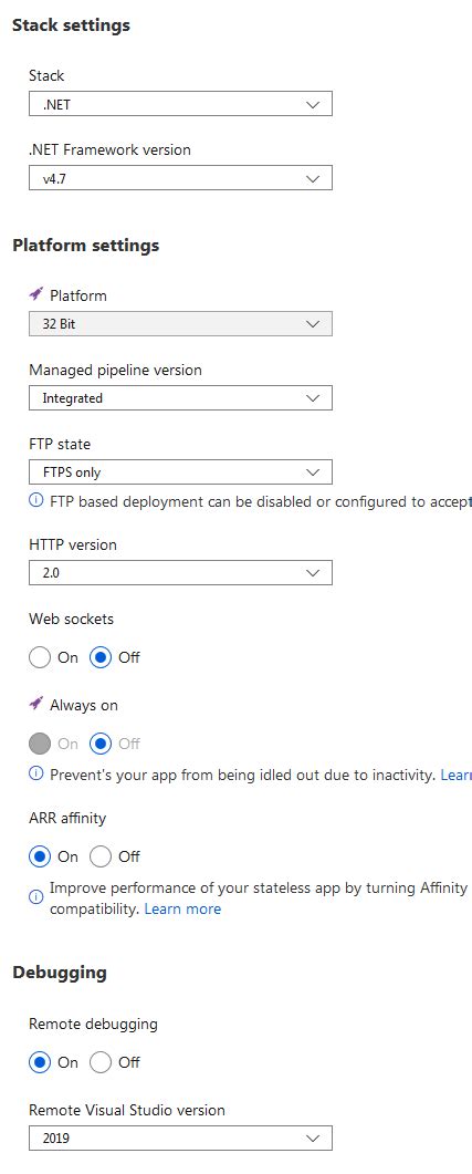 Azure Web App Error 5023 Code 0x80072f78 Stack Overflow