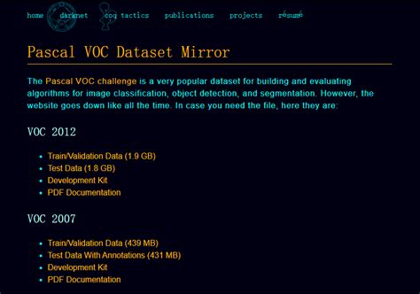 pascal voc2012数据集解读 gshang 博客园