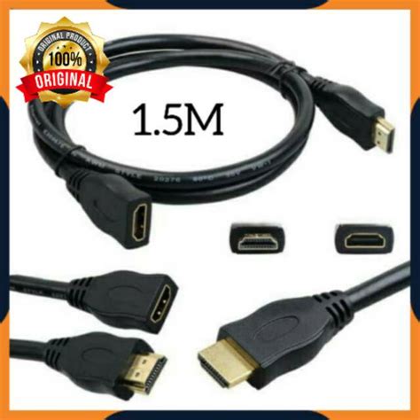 Jual Kabel Sambungan Hdmi Extension Extender Kabel Hdmi Perpanjang Male To Female Ke Tv Led Lcd