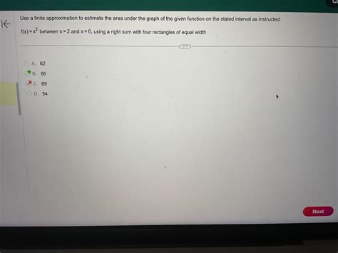 solved use a finite approximation to estimate the area under