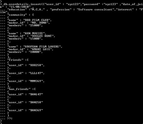 Insert Data Into Mongodb W3resource