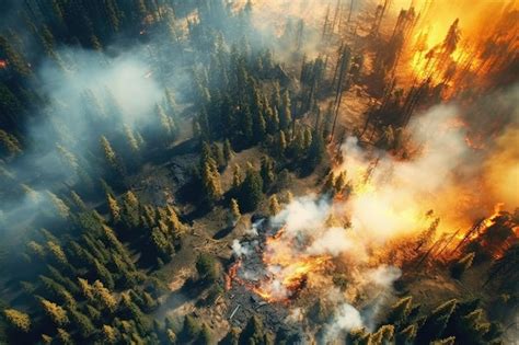 Premium Ai Image Forest Fires
