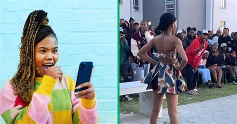 Confident Model Wows Mzansi As She Rocks Dress Made From Pick N Pay