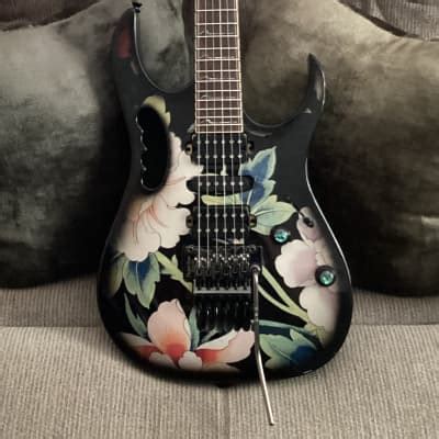 Weekend Price Drop Ibanez Jem Jr Custom Steve Vai Flower Reverb