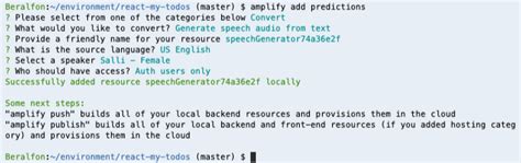 Add Translate Text And Text To Speech Deploying A React Application Using Aws Amplify