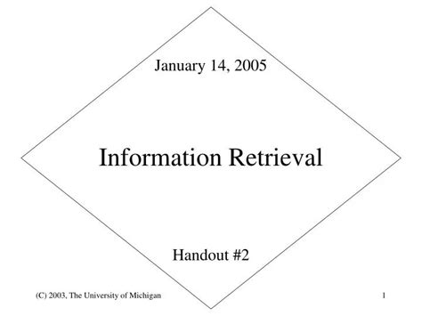 Ppt Information Retrieval Handout For Course Concepts And Techniques Powerpoint Presentation